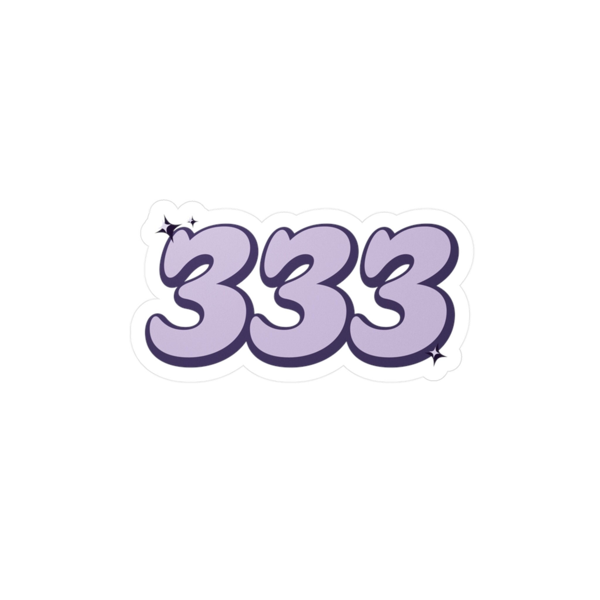 333 Angel Number Sticker, Angel Number, Spirituality, Sticker for ...