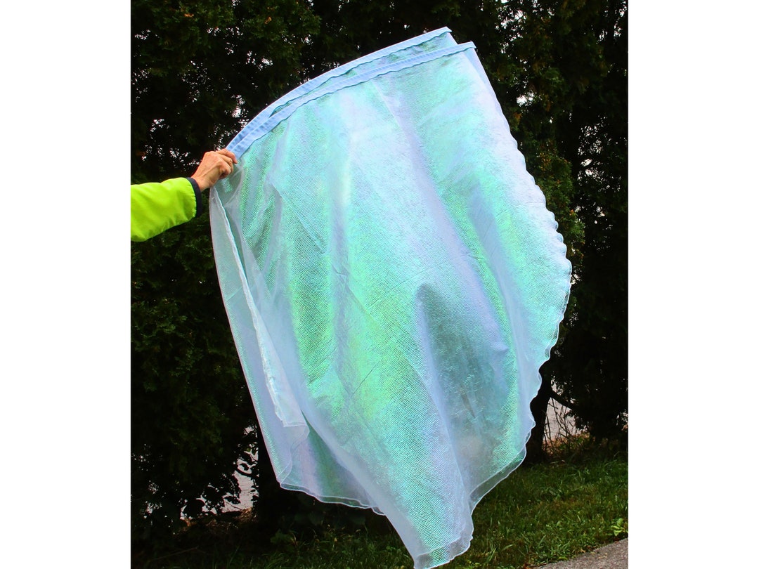 Worship Flag With Flex Rod Blue Iridescent Flags Praise and Worship ...