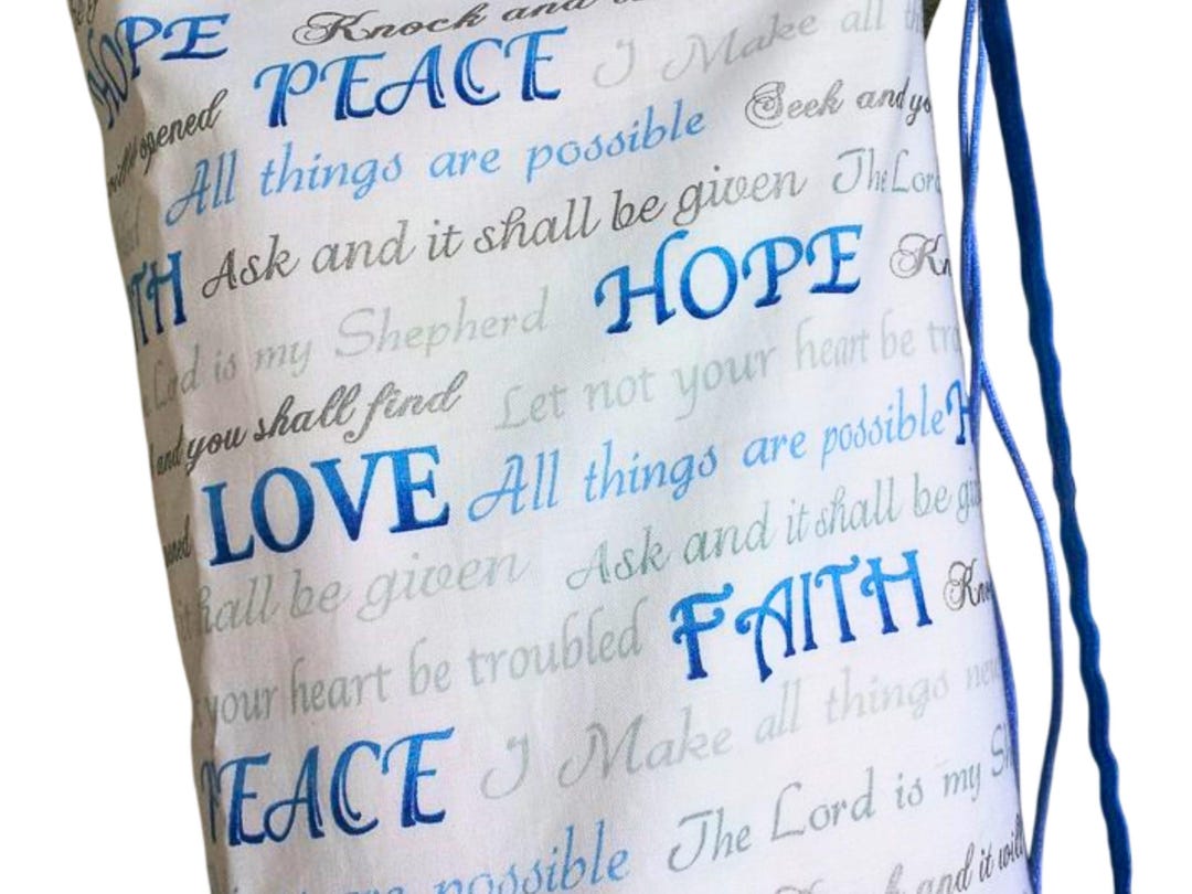 The Unseen Things Worship Flag Bag, Praise Dance Tote, Christian Gift ...