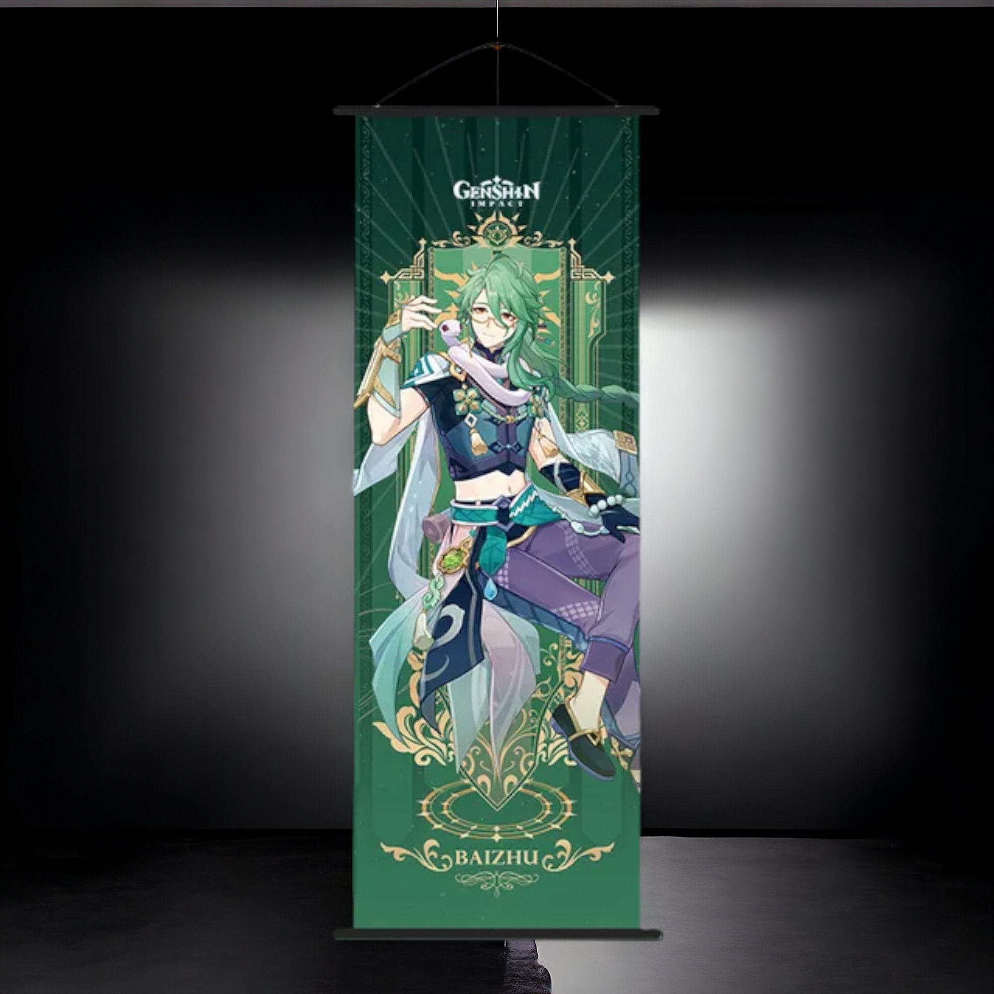 Anime Poster Genshin Impact Hutao Dehya Scroll Canvas Hanging Painting ...