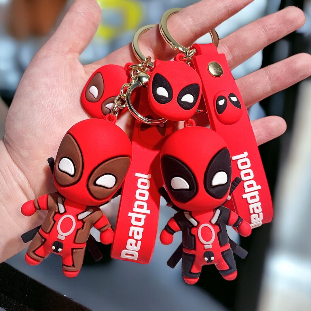 Marvel Cute Doll Pendant Anime Figures. Deadpool Q Edition Fashion ...