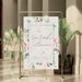 Blush Floral and Neutral Wedding Sign Template, Instant Download ...