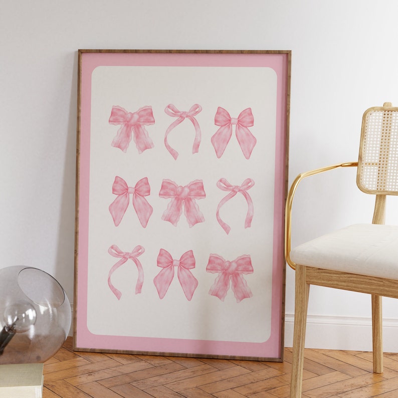 Balletcore Coquette Poster Set, Digital Coquette Room Decor, Blushed ...