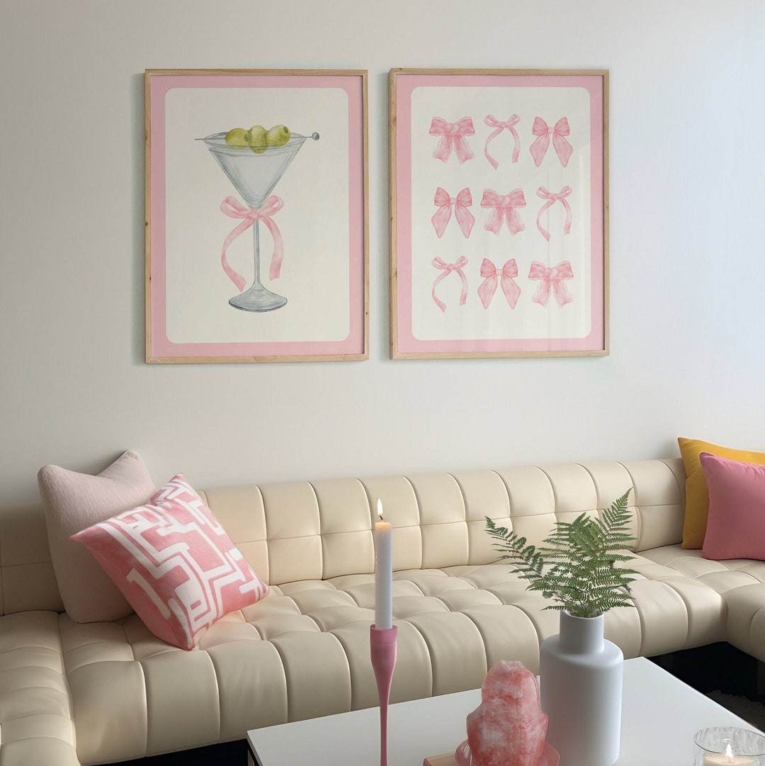 Balletcore Coquette Poster Set, Digital Coquette Room Decor, Blushed ...