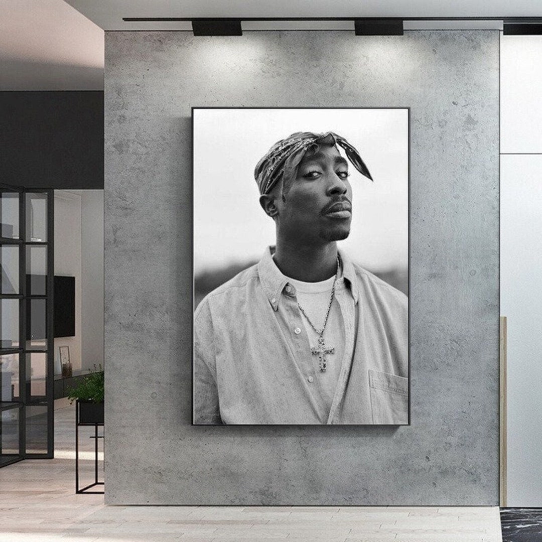 Tupac Shakur 2PAC Canvas Painting Rapper Star Poster Hip Hop Art ...