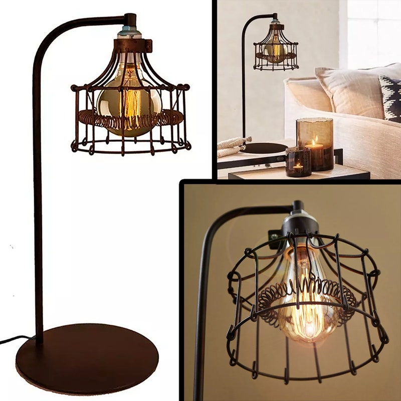 Rustic Desk Lamp - Etsy