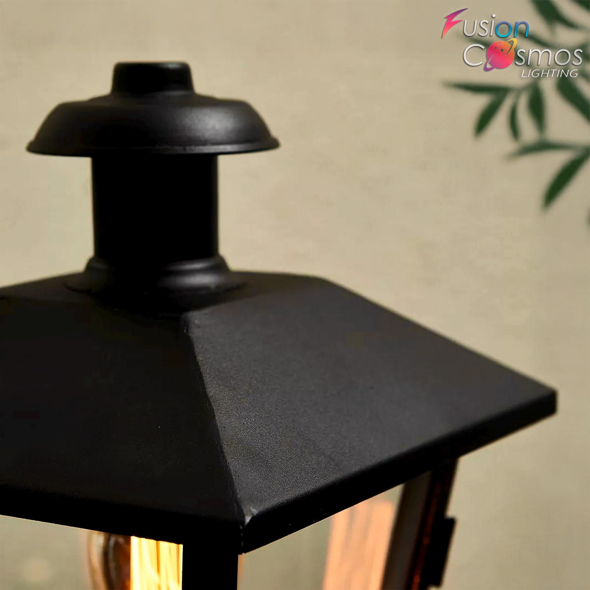 Colonial Outdoor Post Light Fixture, Antique Farmhouse Pillar Lantern ...