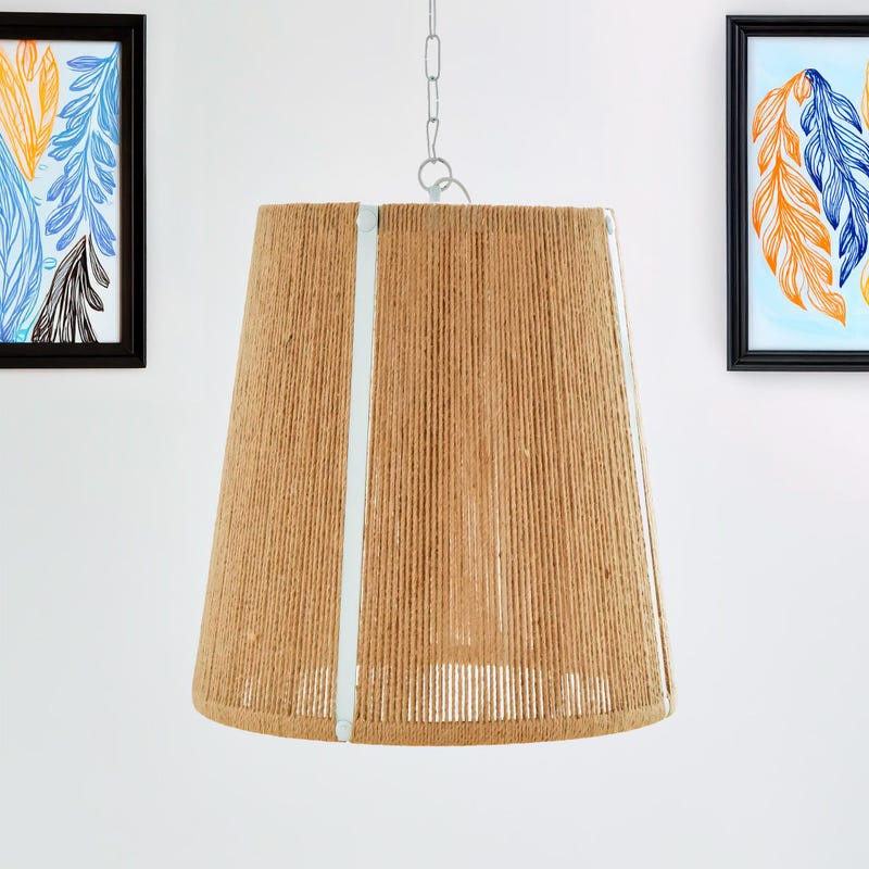 Jute Pendant Light - Etsy