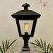 Colonial Outdoor Post Light Fixture, Antique Farmhouse Pillar Lantern ...