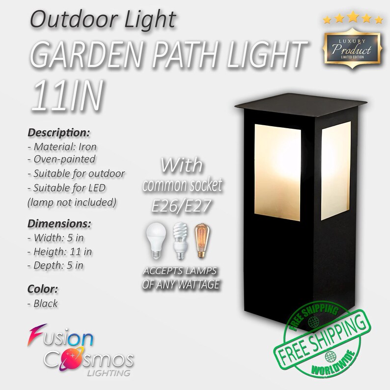 Beautiful Pathway Light Bollard Lamp Post for Pathways - Landscape ...