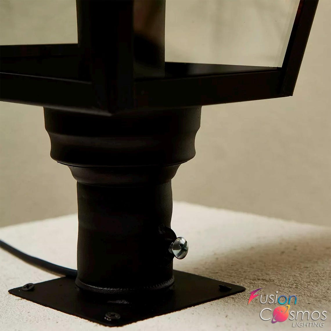 Colonial Outdoor Post Light Fixture, Antique Farmhouse Pillar Lantern ...