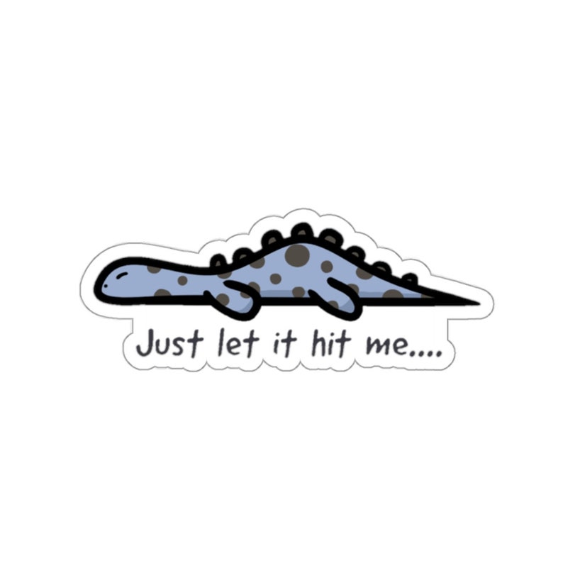 Funny Dinosaur Meteor Sticker for Laptops, Water Bottles, Notebooks ...