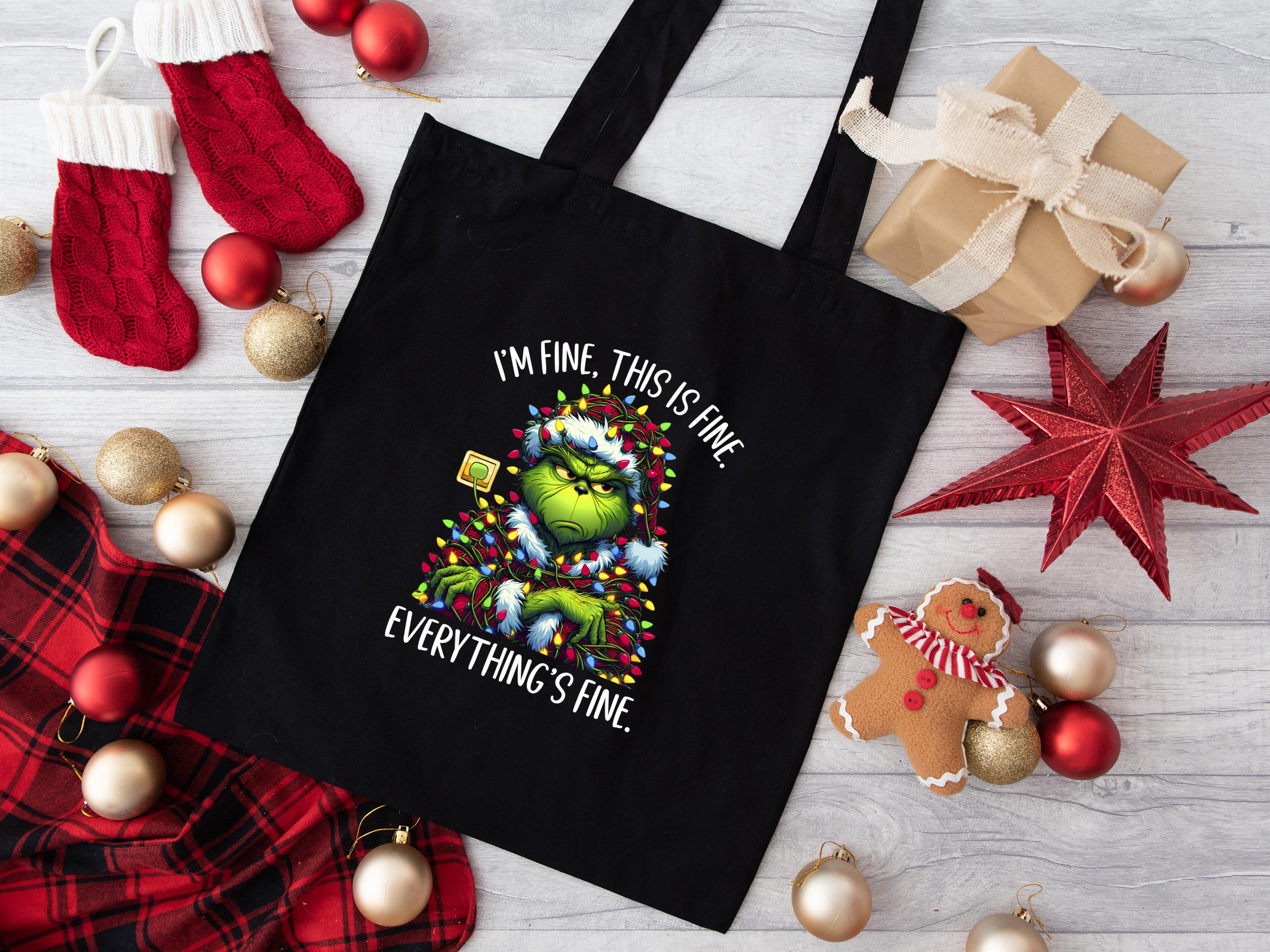 Everything is Fine Ready to Press DTF, Grinchmas Party Print, Heat ...