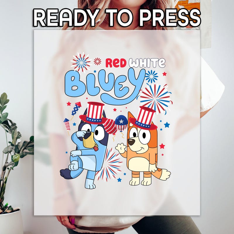 Bluey Heat Transfer - Etsy