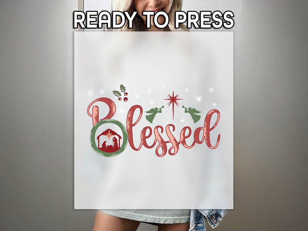 Blessed Ready to Press DTF, Retro Blessed Print, Heat Press DTF ...