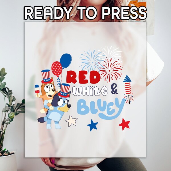 Bluey Heat Transfer - Etsy