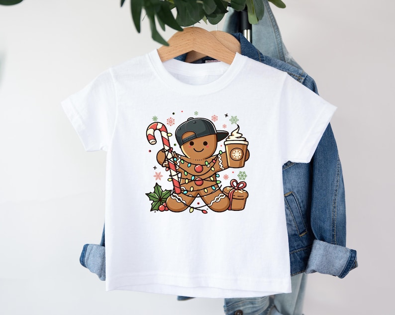 Gingerbread Couple DTF Transfer, Christmas Cookies Design, Coffee and ...