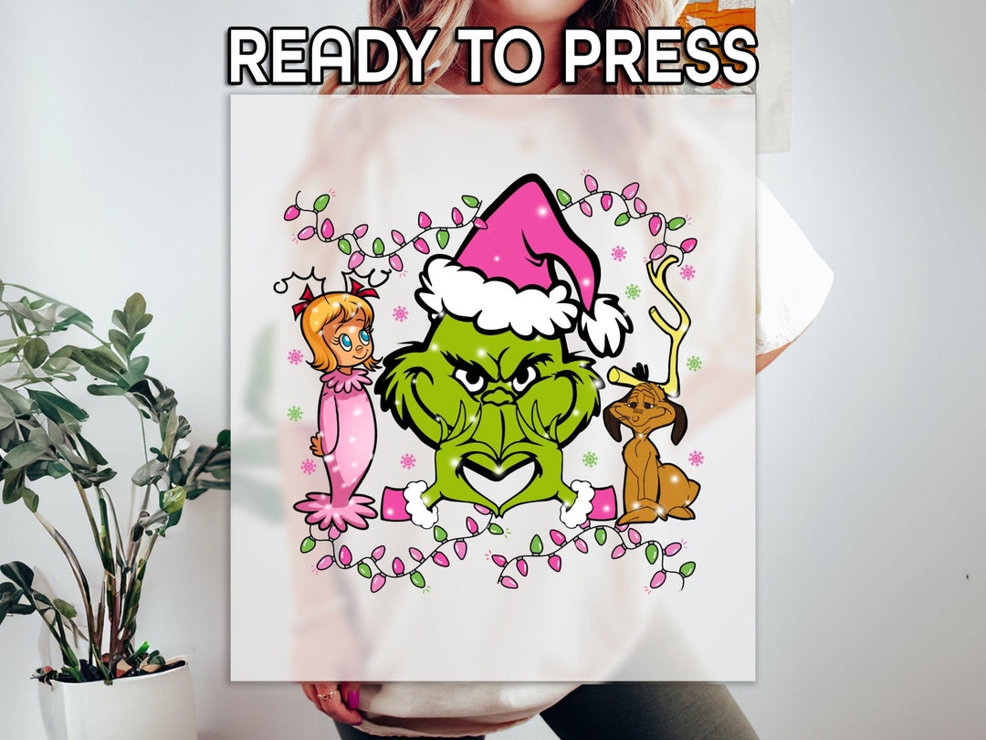 Grinchmas Ready to Press DTF, Grinch Lovers Print, Heat Press DTF Transfer, Green Monster Print ...