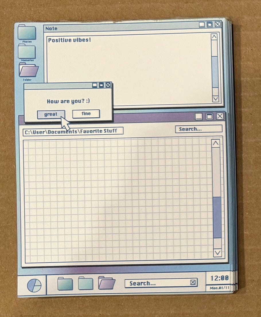 90's Desktop Inspired Handbound Notepads - Etsy