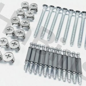 Hardware Kit for IKEA KALLAX 1x4 Shelf – Screws #104321, Dowels #118331 ...