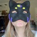 Black Cat Moon Mask - Etsy