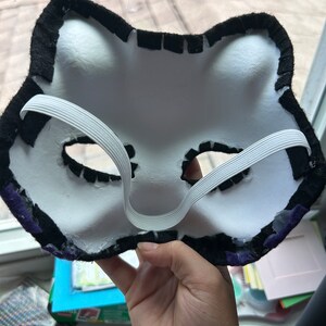 Black Cat Moon Mask - Etsy