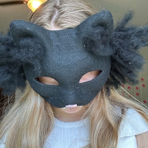 Black Cat Mask - Etsy
