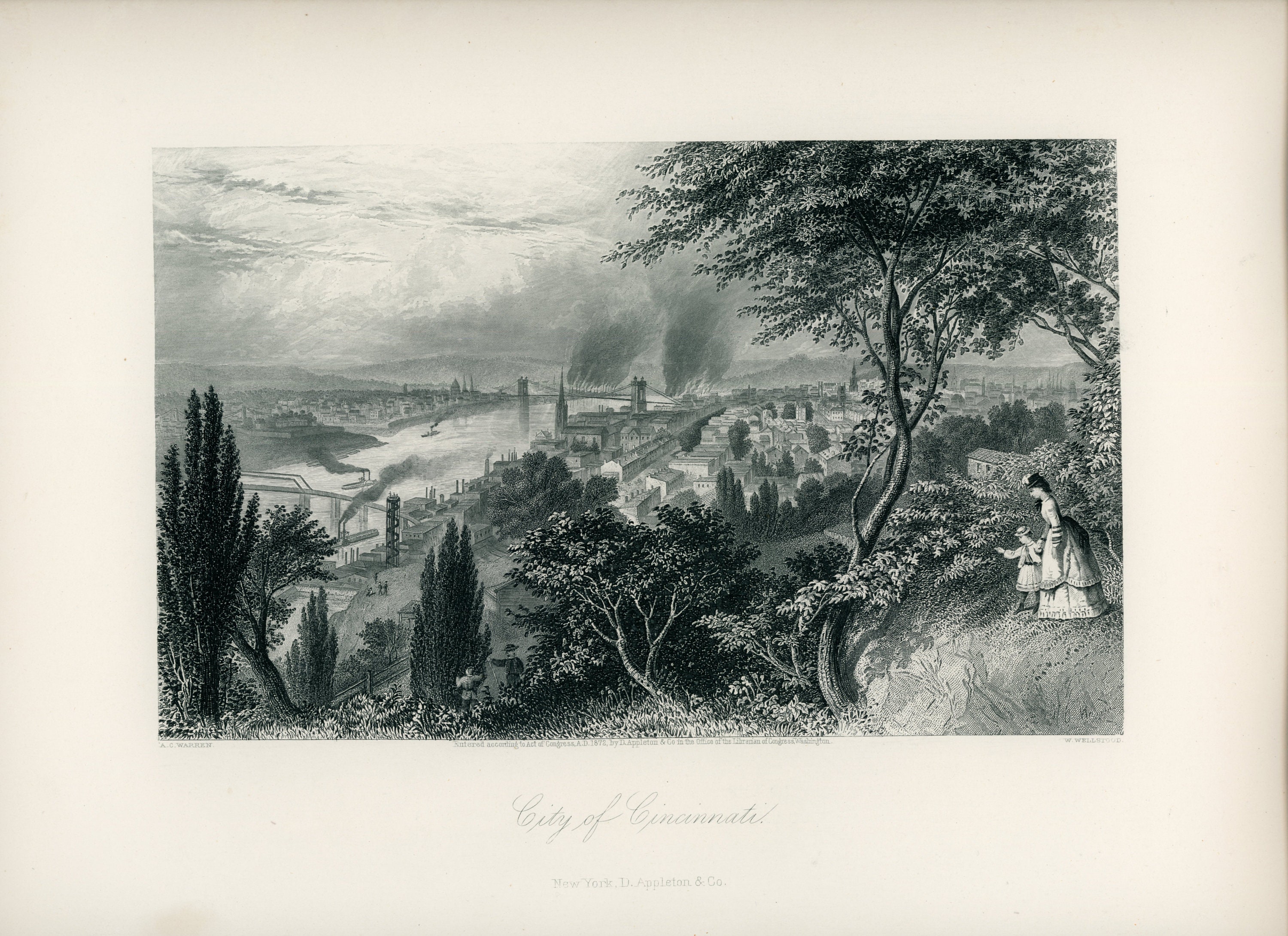 City of Cincinnati: High Resolution 600 DPI 24 Bit Scan of an Original ...