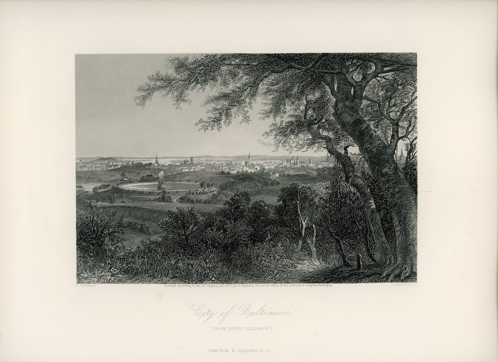 City of Baltimore: High Resolution 600 DPI 24 Bit Scan of an Original ...