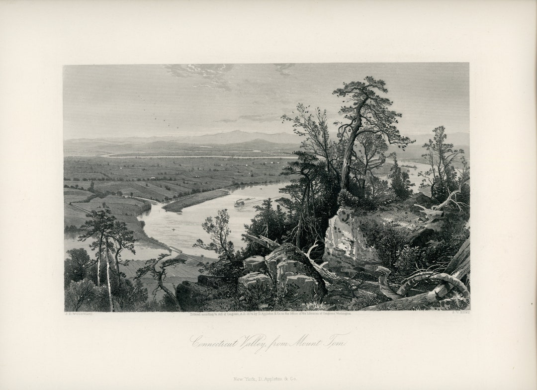 Connecticut Valley: High Resolution 600 DPI 24 Bit Scan of an Original ...