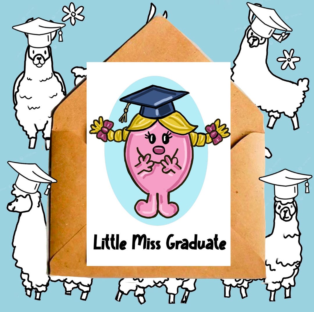 Little Miss Graduate, Graduated, Celebrating Card - Etsy