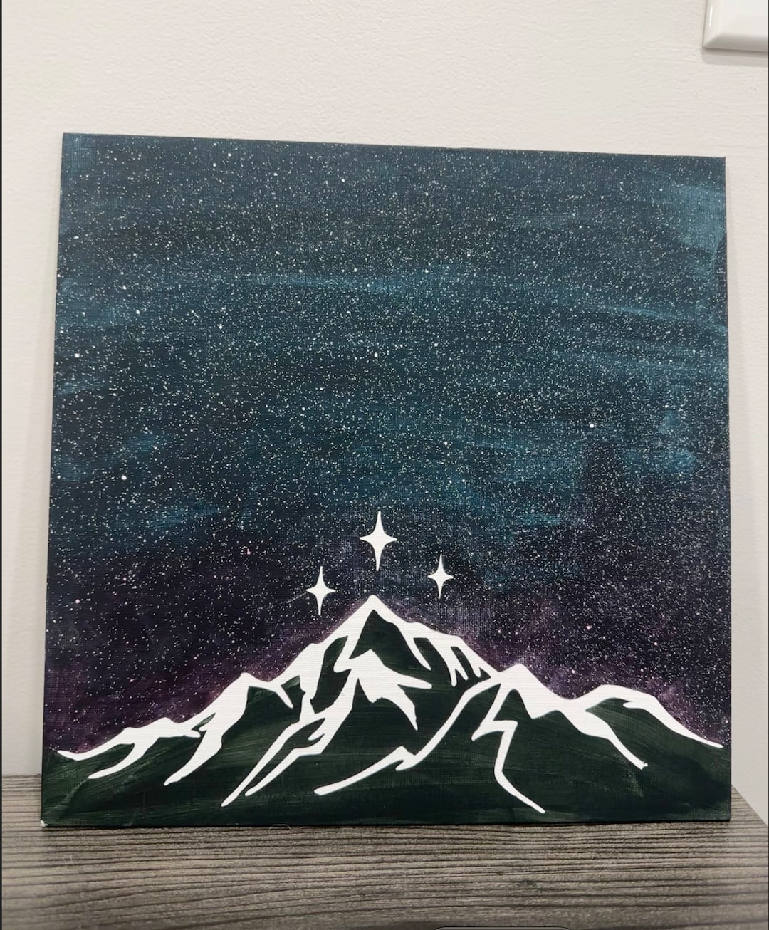 ACOTAR Night Court Canvas Painting: Starry Mount Ramiel Art - Etsy