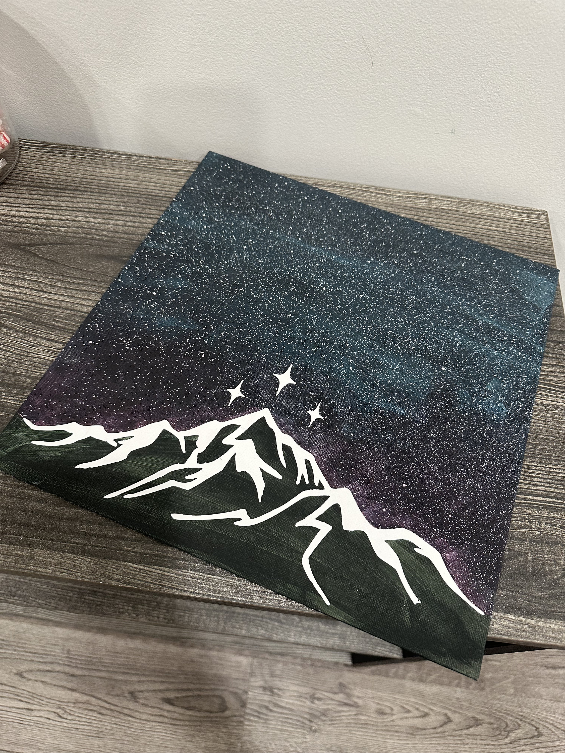 ACOTAR Night Court Canvas Painting: Starry Mount Ramiel Art - Etsy