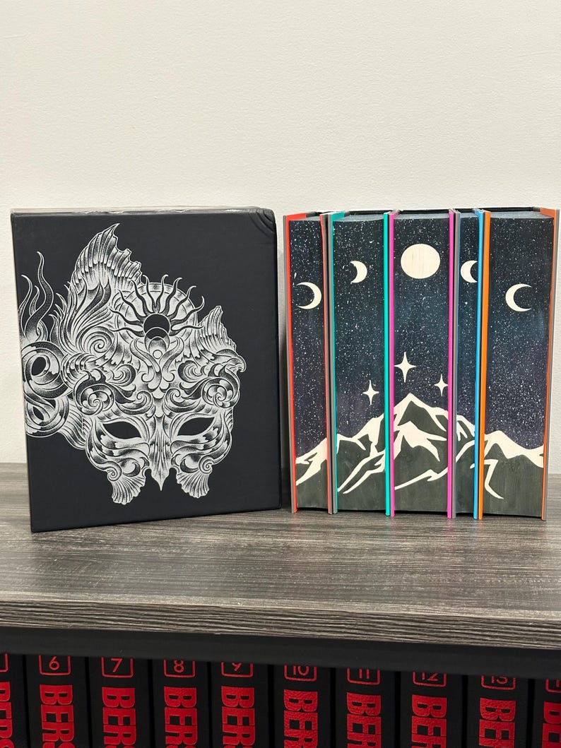 A Court of Thorns and Roses Series ACOTAR Fore-edge Painting Hard Cover ...