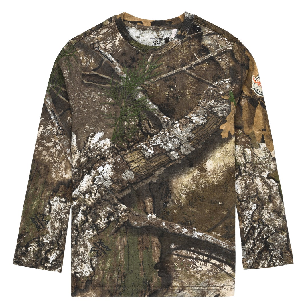 Realtree Apx Camo UPF 30+ Long Sleeve Crewneck Shirt for Men and Women ...