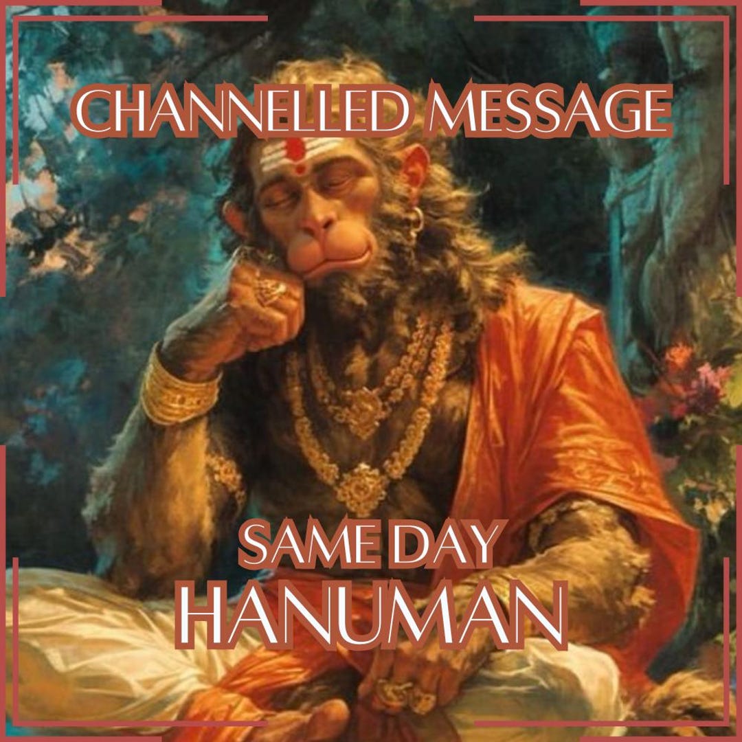 Hanuman Direct Messages / Channeled Letter one Page Hindu Deity Reading ...