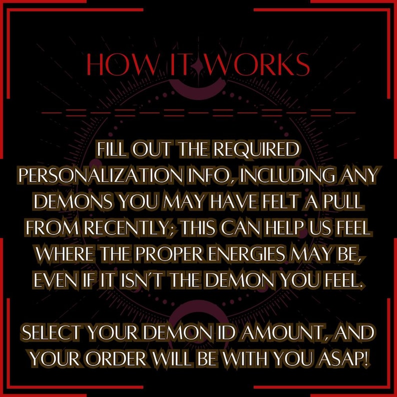 Demon Identification | 1–12 Entities Identified | Infernal Revelation ...