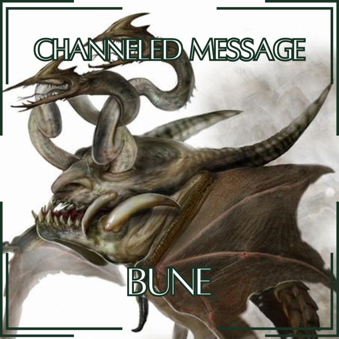 Channeled Message From Bune Direct Channeled Letter one Page Demon ...