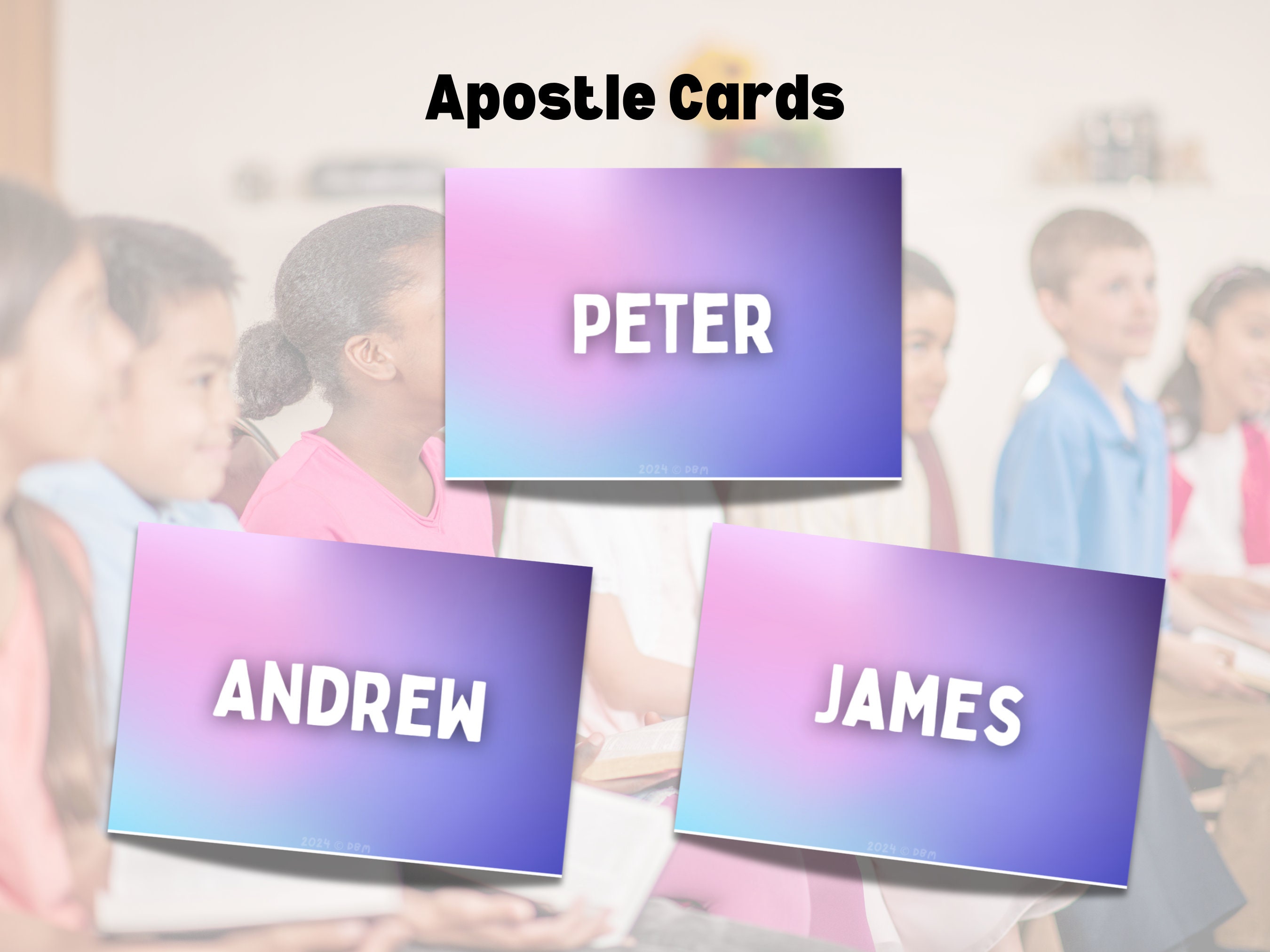 Bible Facts Flash Cards -- 7 Pack Memory Set - Etsy