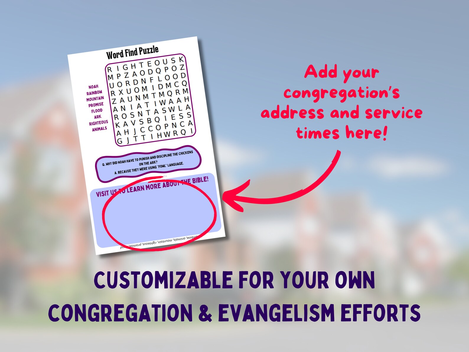 Children's Bulletins -- Christian Evangelism Handouts - Etsy