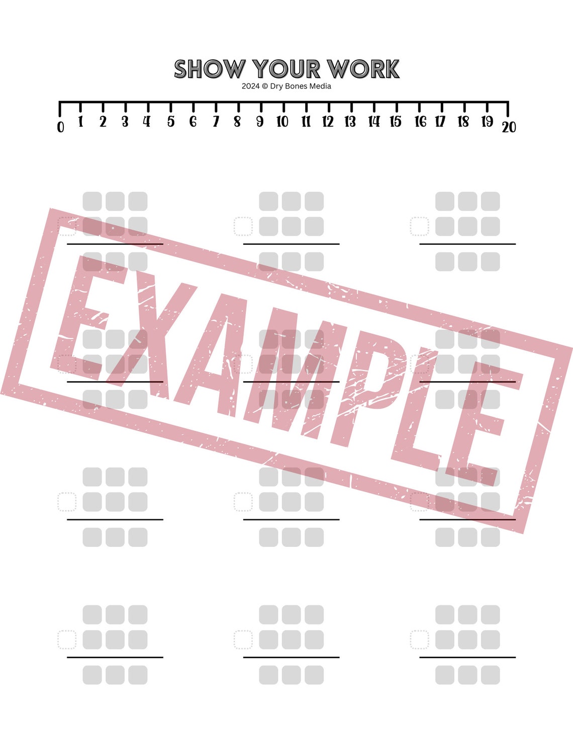 Show Your Work - Addition and Subtraction Math Scratch Sheets - Etsy