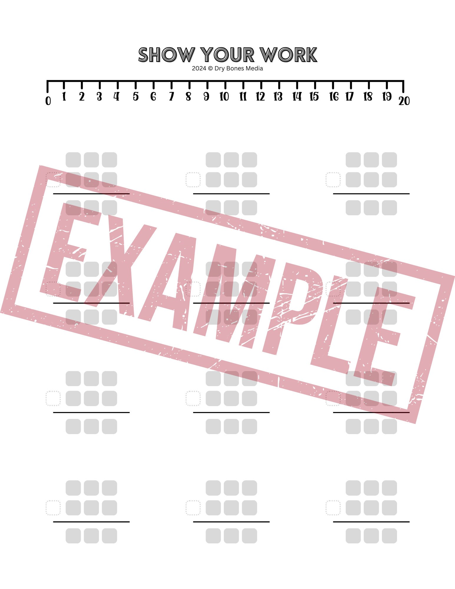 Show Your Work - Addition and Subtraction Math Scratch Sheets - Etsy