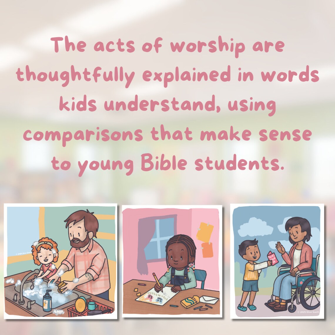 The 5 Acts of Worship Flipbook - Bible Class Material Aid - Etsy
