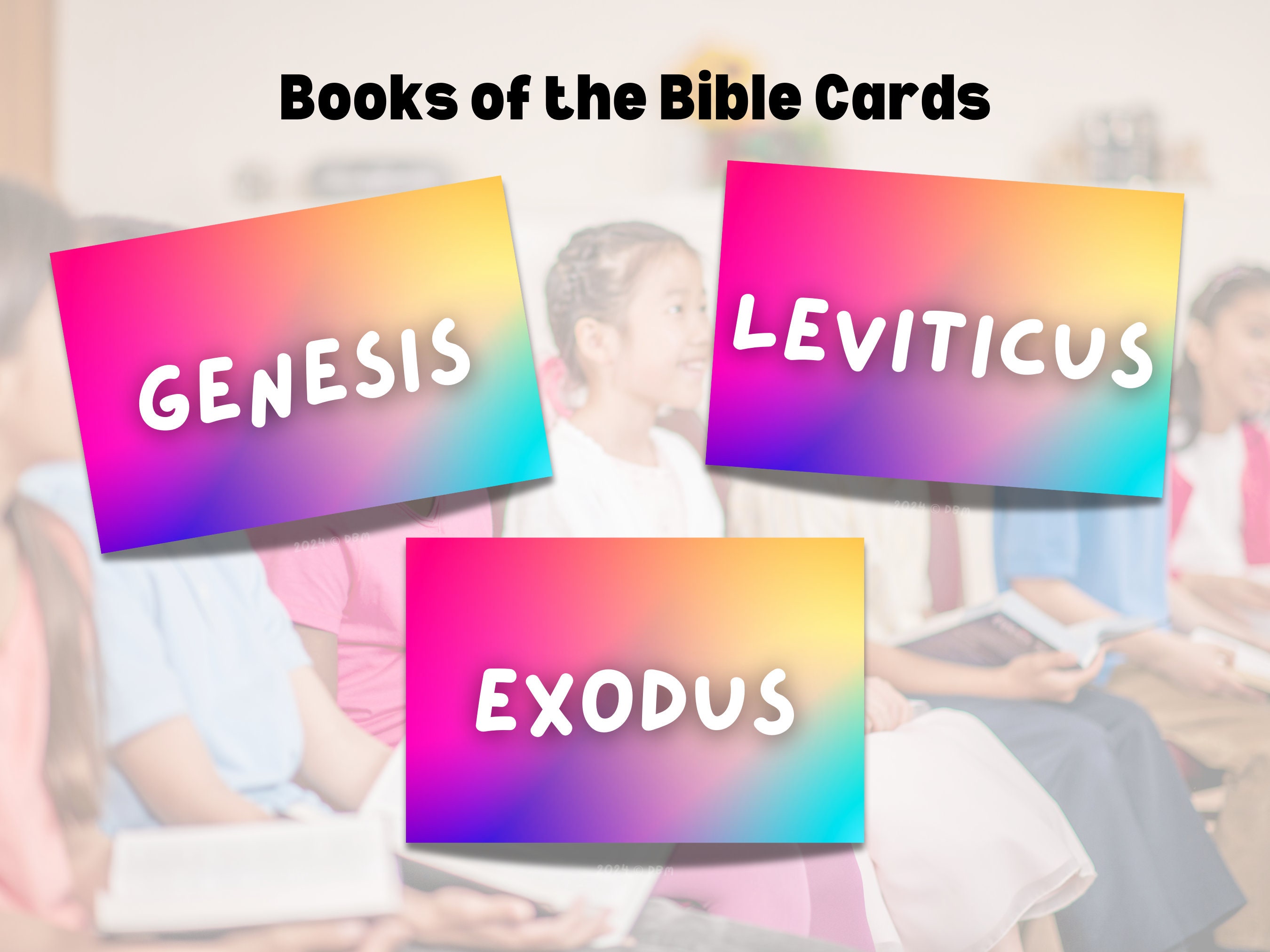 Bible Facts Flash Cards -- 7 Pack Memory Set - Etsy