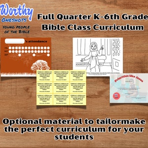 Young People of the Bible -- Adaptable Bible Class Curriculum - Etsy
