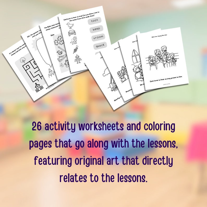 5 Acts of Worship -- Toddler - Prek Bible Class Curriculum - Etsy