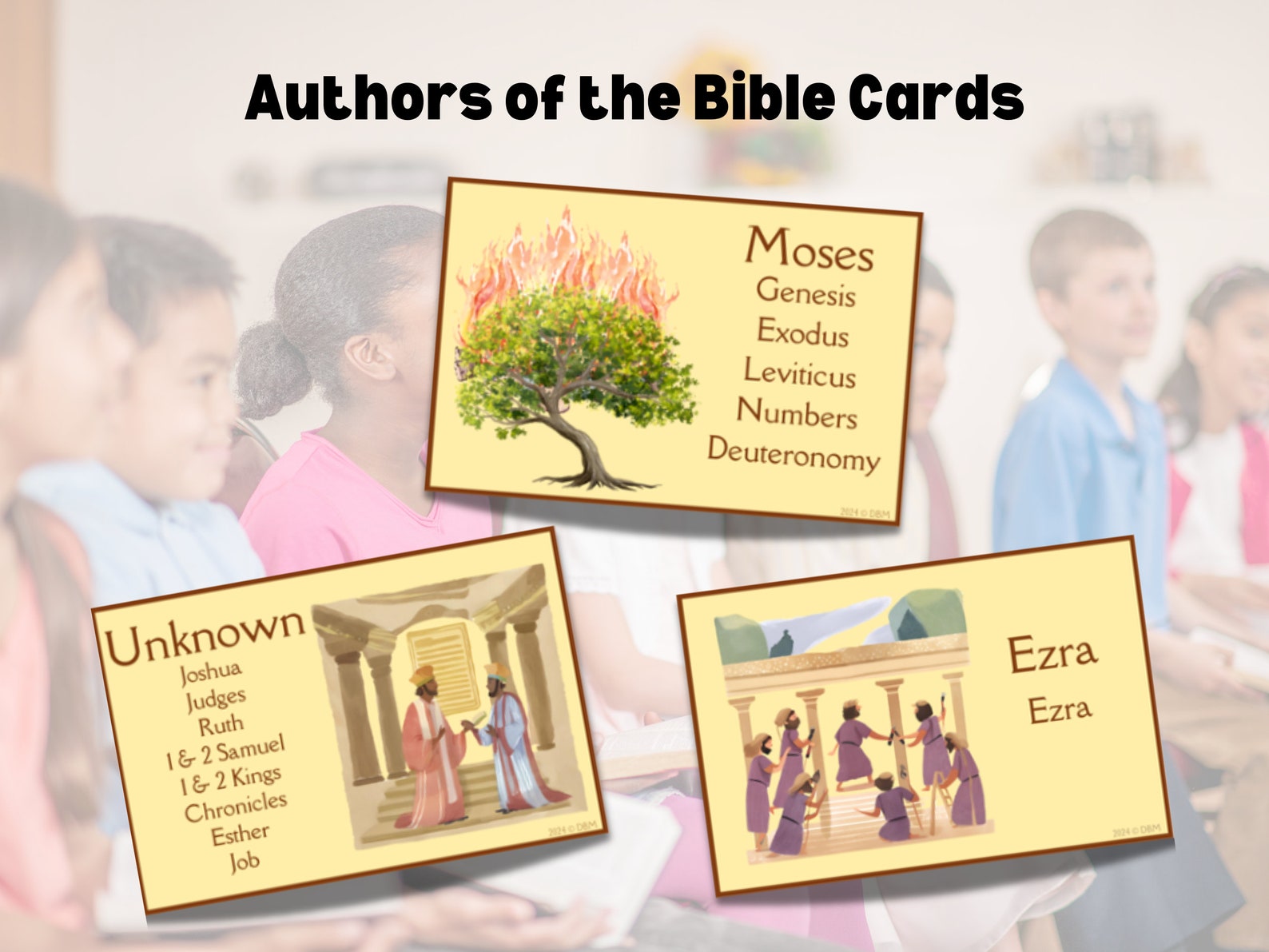 Bible Facts Flash Cards -- 7 Pack Memory Set - Etsy