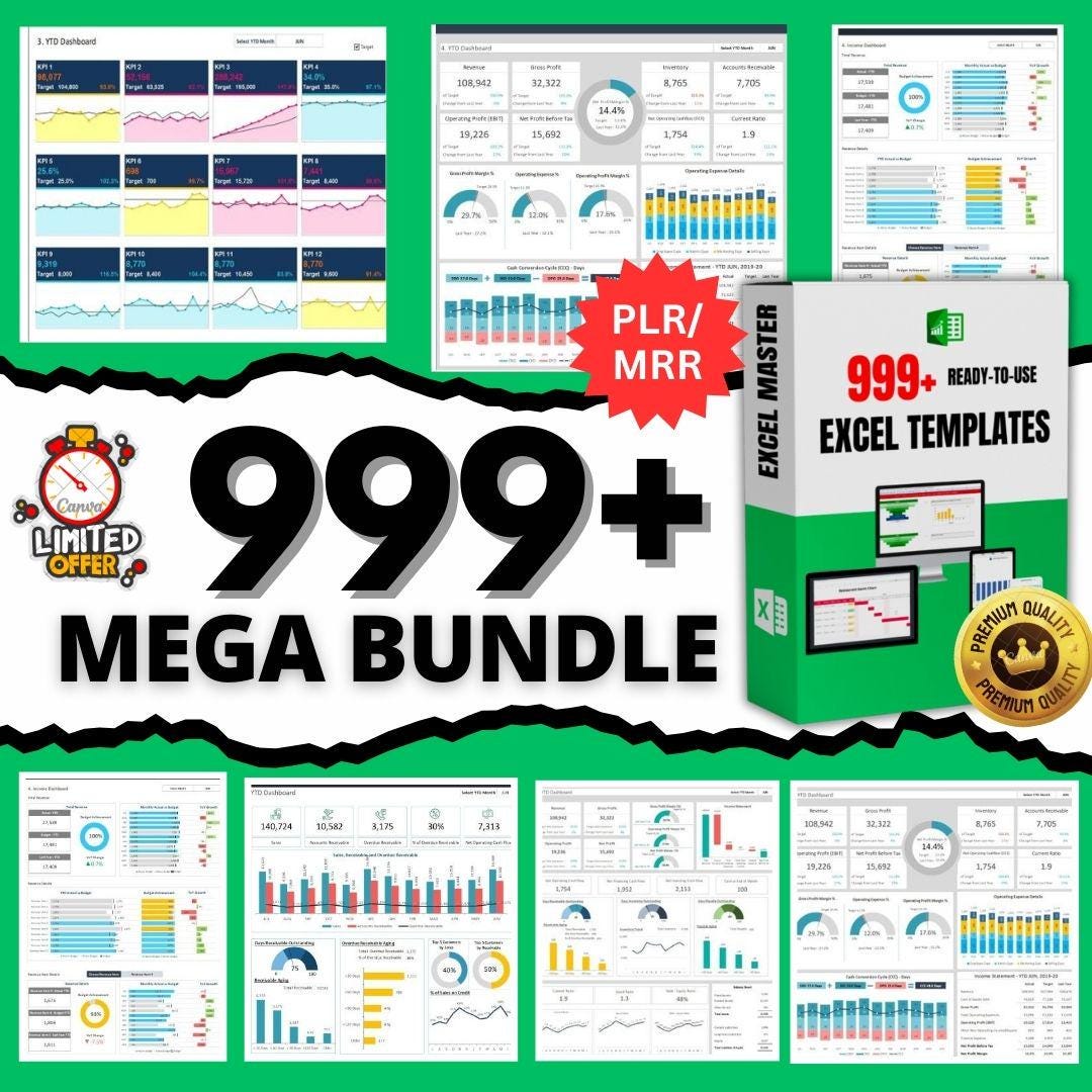 Plus de 999 modèles Mega Excel | Affaires, fiscalité, ventes ...