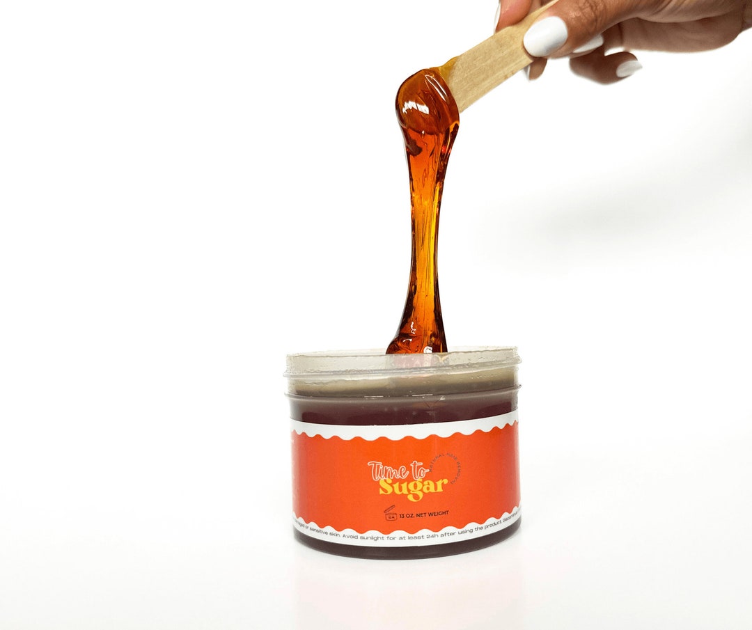 Vegan Soft Sugaring Paste Kit With Reusable Cotton Strips and Spatulas ...