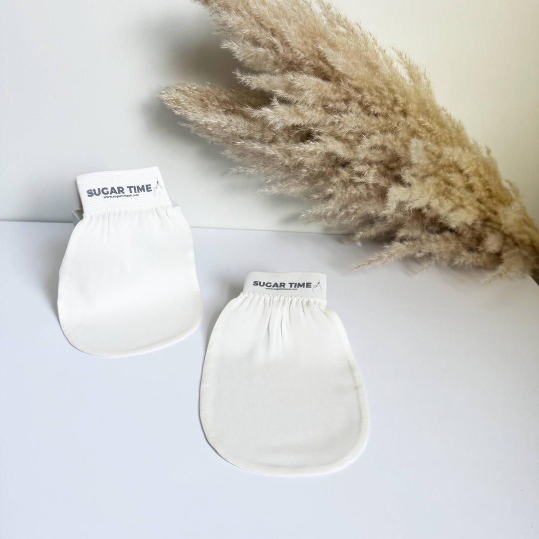 100% Silk Exfoliating Gloves (2 Pack) | Natural Body Scrub Mitt, Tan ...